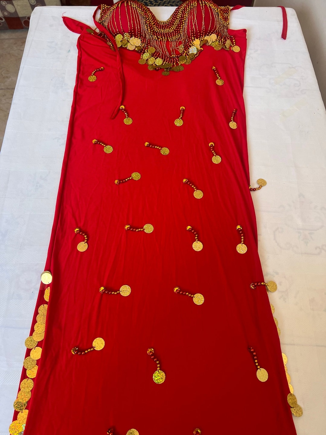 Egyptian Belly Dance Costume Saidi Dress Baladi Galabia - Etsy