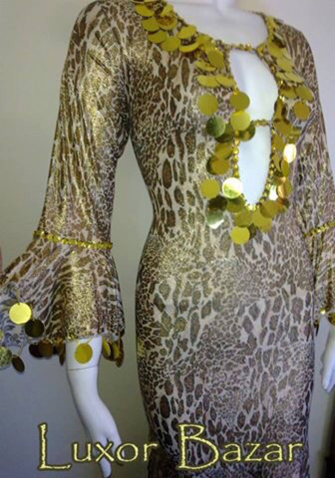 Oriental Egyptian Belly Dance Costume Saidi Dress, Baladi Galabeya ...