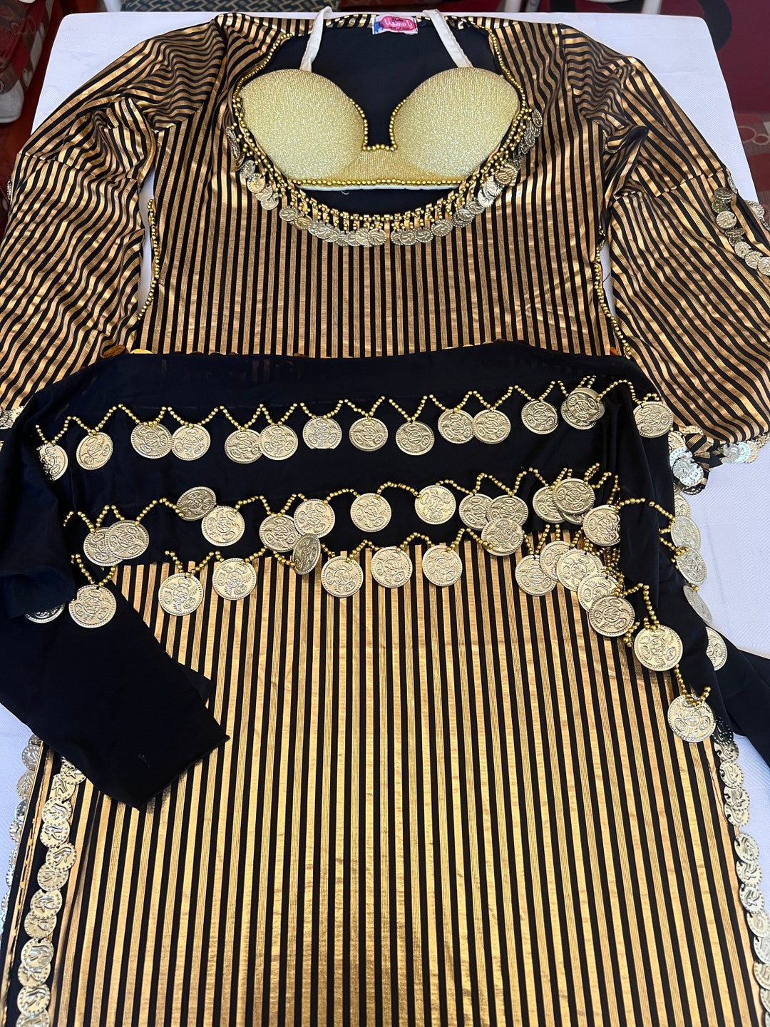 Egyptian Belly Dance Costume Saidi Dress Baladi Galabeya - Etsy