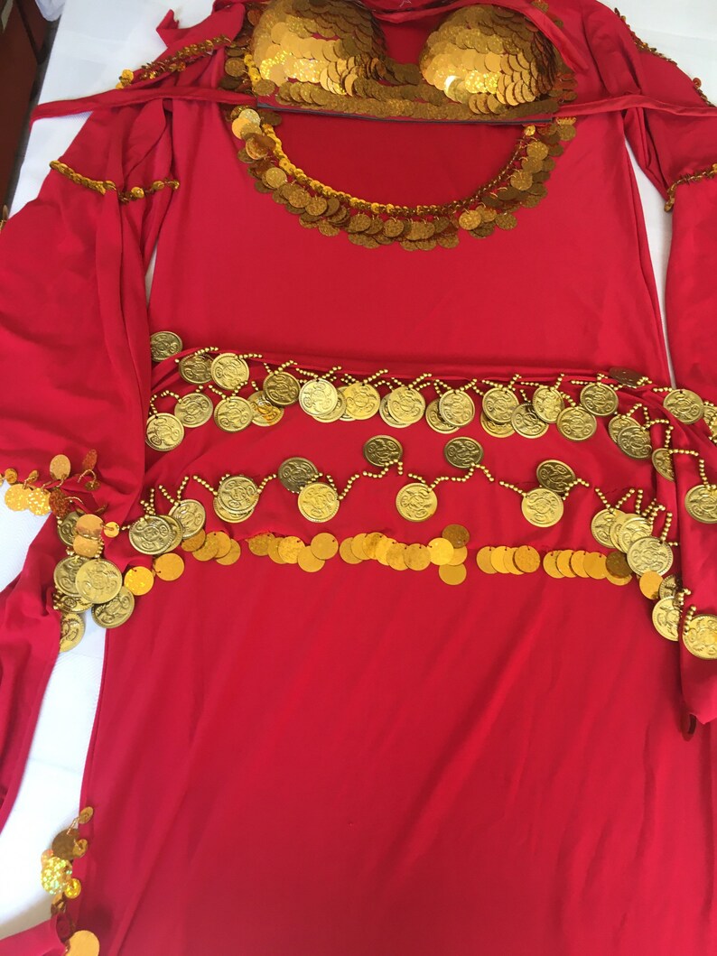 Egyptian Belly Dance Costume Saidi Dress Baladi Galabeya - Etsy