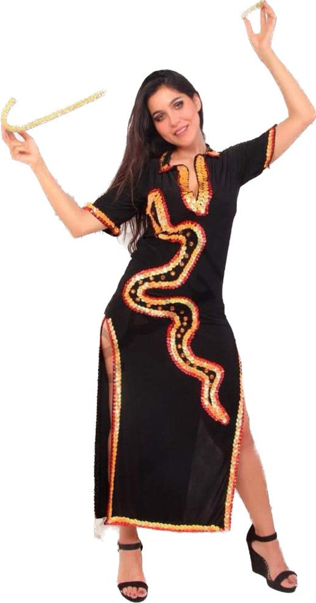 Oriental Egyptian Belly Dance Dress Saidi Dress, Baladi Galabeya ...