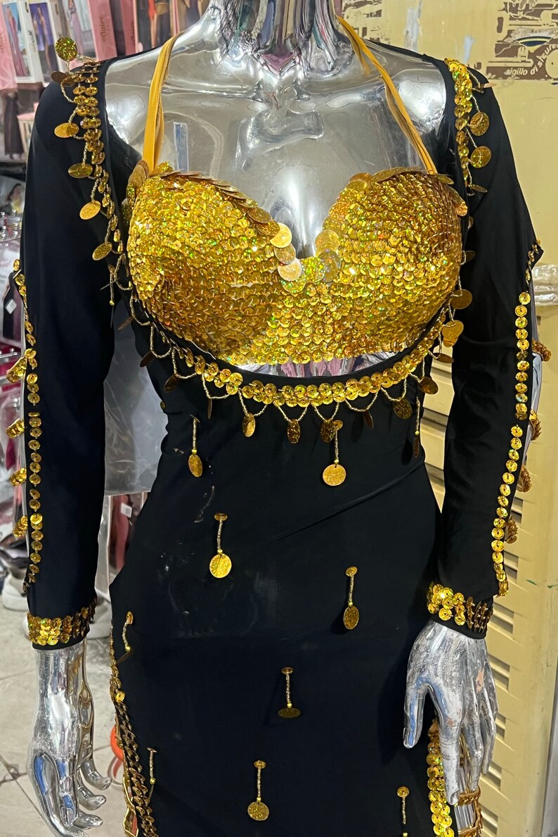 Egyptian Belly Dance Costume Saidi Dress Baladi Galabeya - Etsy