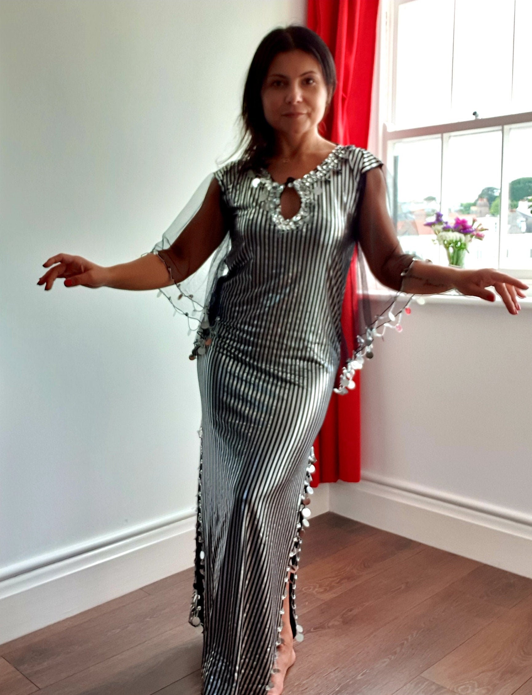 Egyptian New Belly Dance Dress Saidi belly dance | Etsy