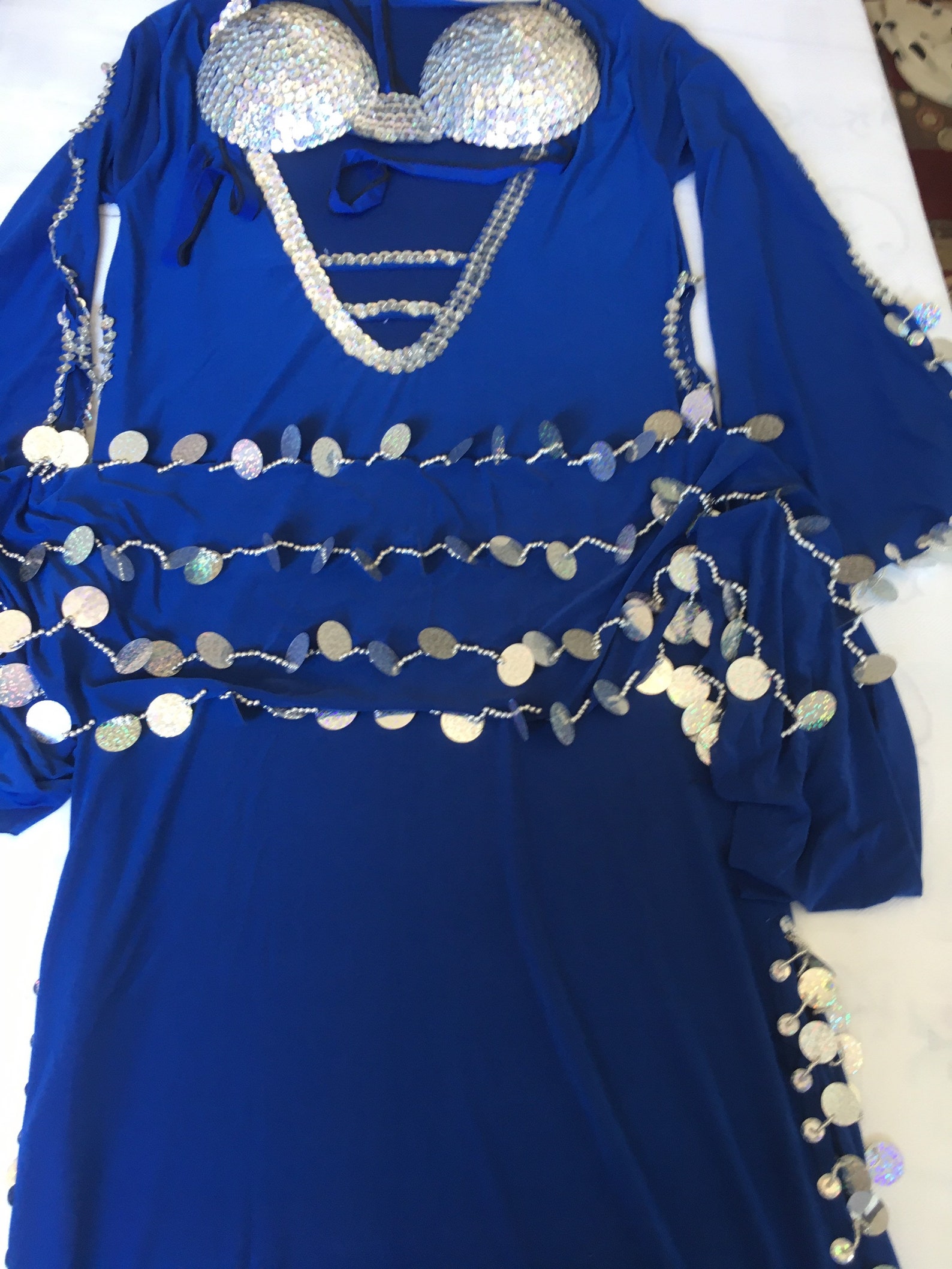 Egyptian Belly Dance Costume Saidi Dress Baladi Galabeya - Etsy