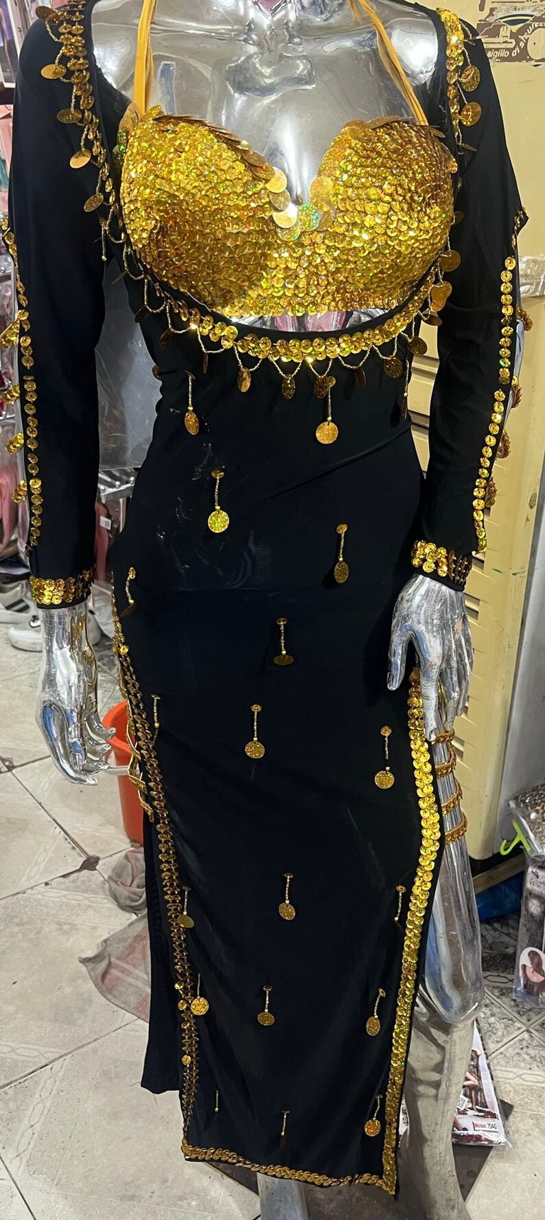 Egyptian Belly Dance Costume Saidi Dress Baladi Galabeya - Etsy