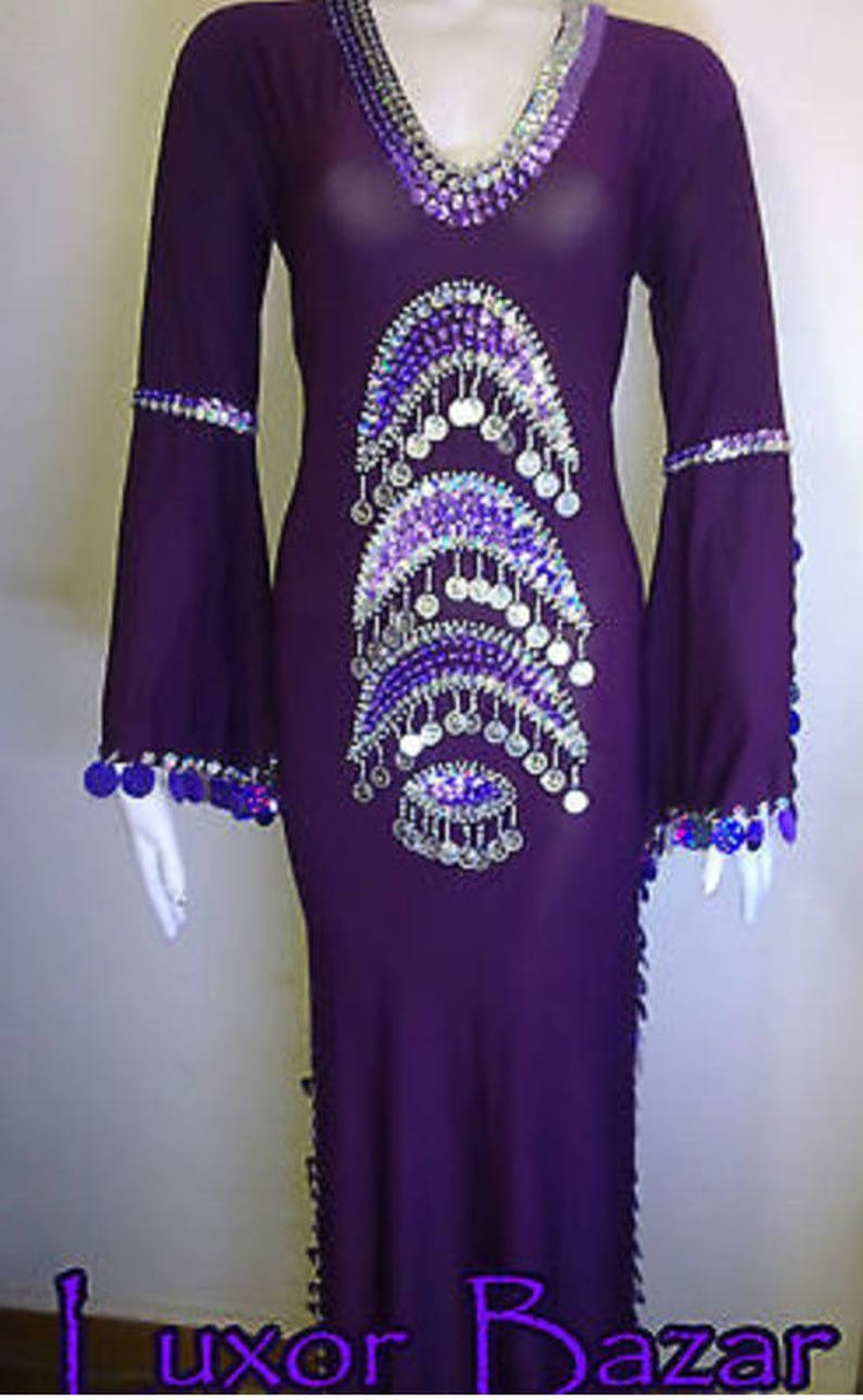 Oriental Egyptian Belly Dance Costume Saidi Dress Baladi - Etsy