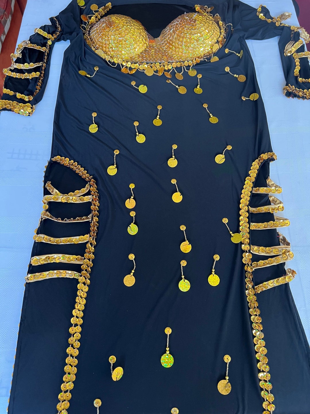 Egyptian Belly Dance Costume Saidi Dress Baladi Galabeya - Etsy