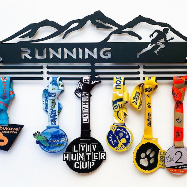 Running Medal Display - Etsy