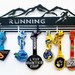 Personalized Runner's Medal Rack, Customized Metal Medal Hanger Run ...