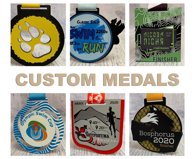 Medal Two-layer Volumetric of Metal and Plastic, Personalized Sports ...