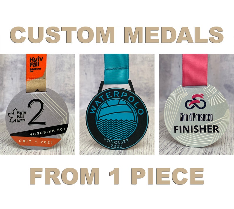 Custom Made Sports Medals From 1 Piece, Free Design, Personalized ...