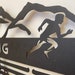 Personalized Runner's Medal Rack, Customized Metal Medal Hanger Run ...