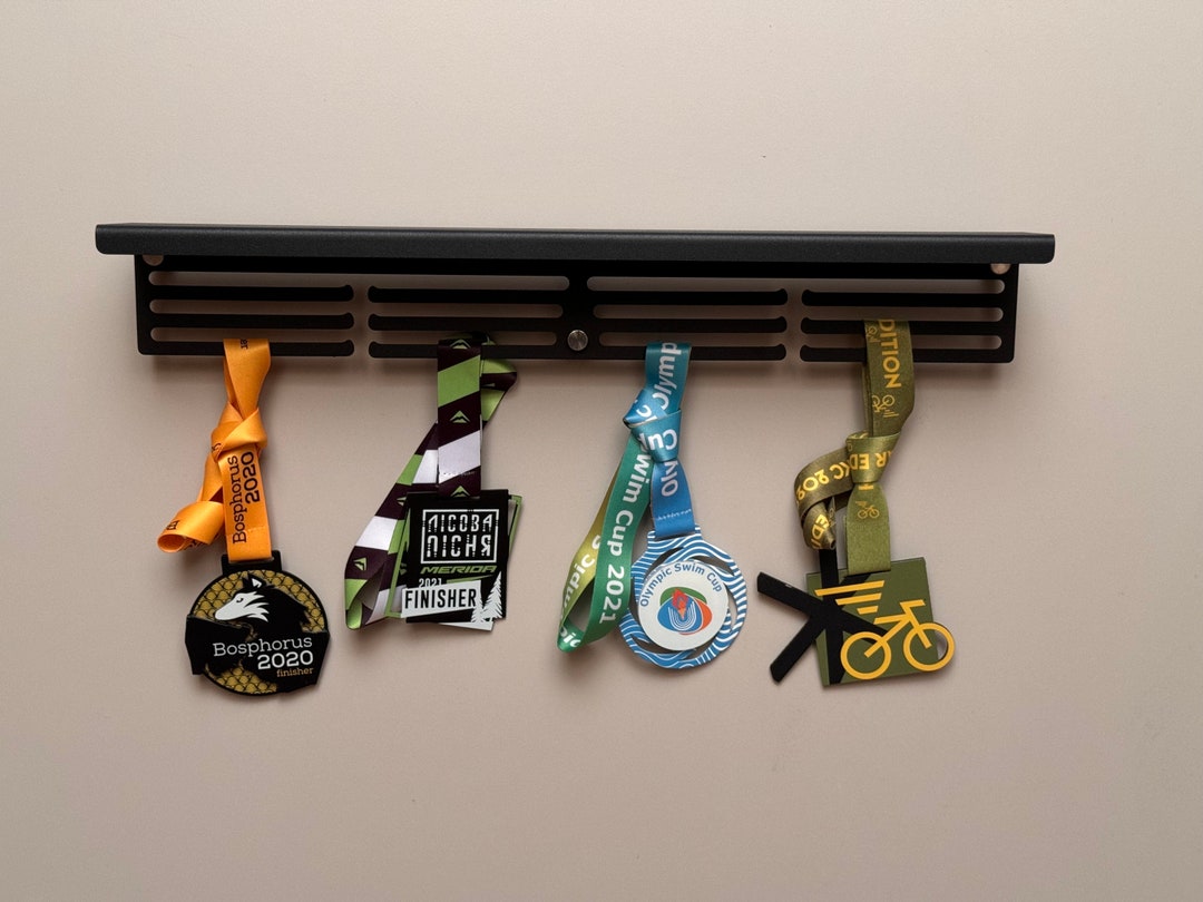 Medal Hanger and Trophy Shelf, Hanger for Medals With Shelf for Awards ...