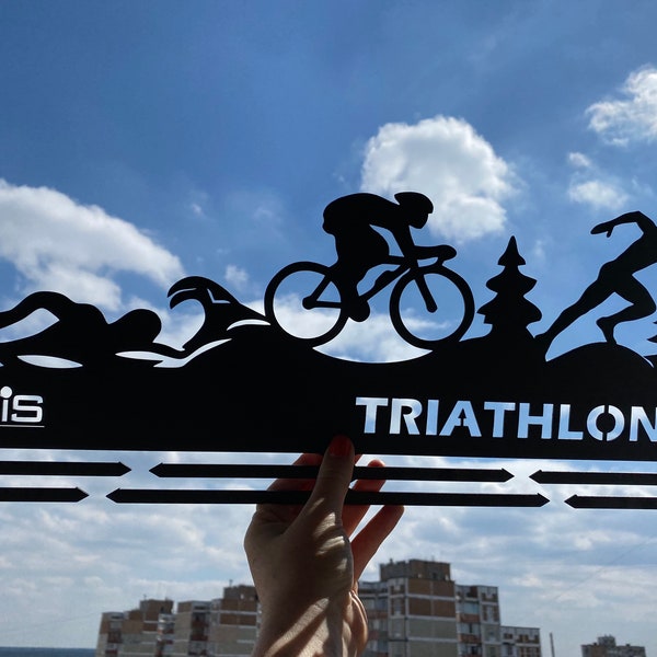 Custom Triathlon Medal Rack - Etsy UK