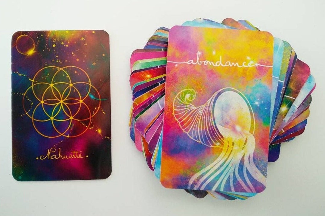 44 Oracle Cards in French "graine De Cosmos" by Nahuette - Small Format ...