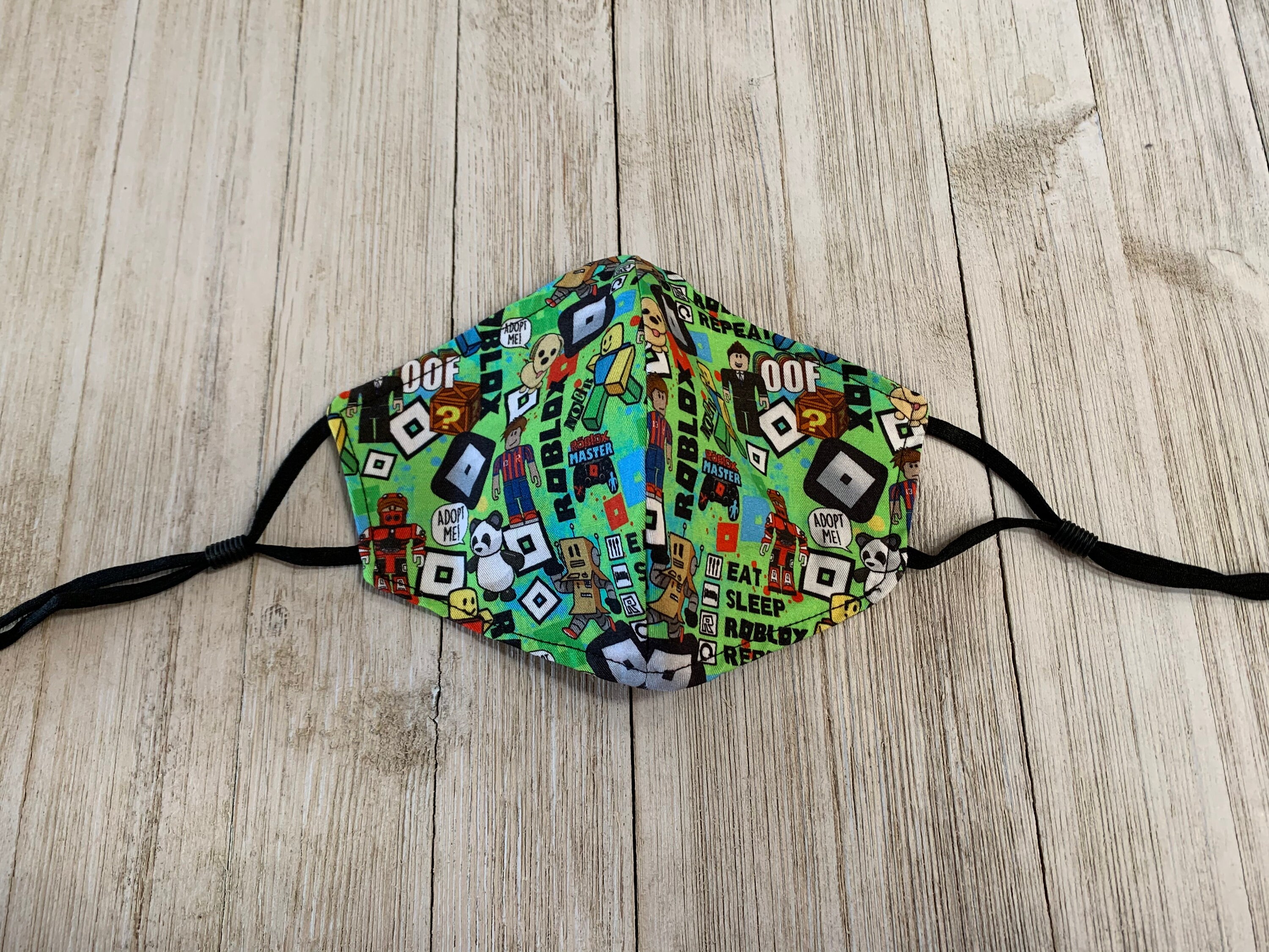 Roblox Face Mask. Gaming Face Mask. Little Kids Adjustable | Etsy