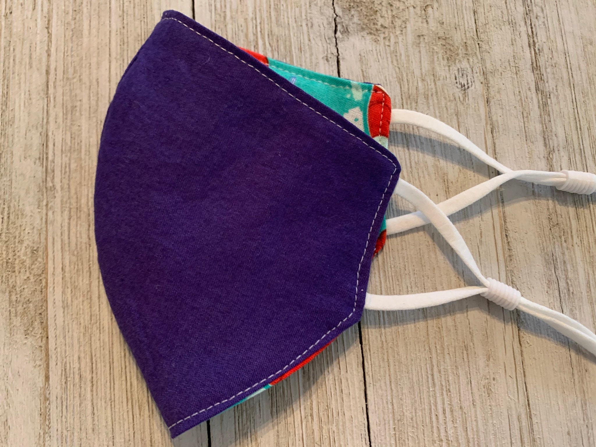 Little Mermaid Ariel Face Mask Little Kids 2 Layer 100% Cotton | Etsy