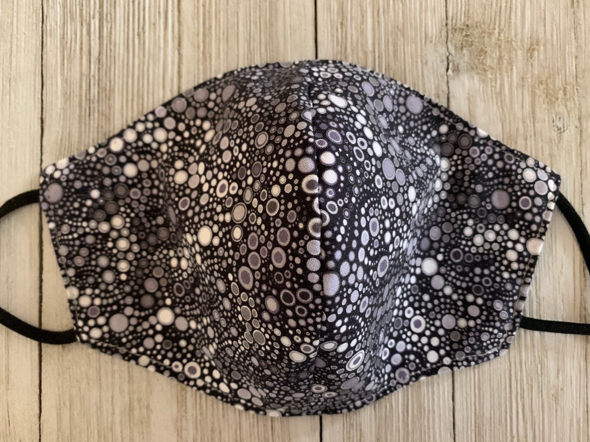 Gray white and Black Face Mask Adult Cotton Face Mask | Etsy