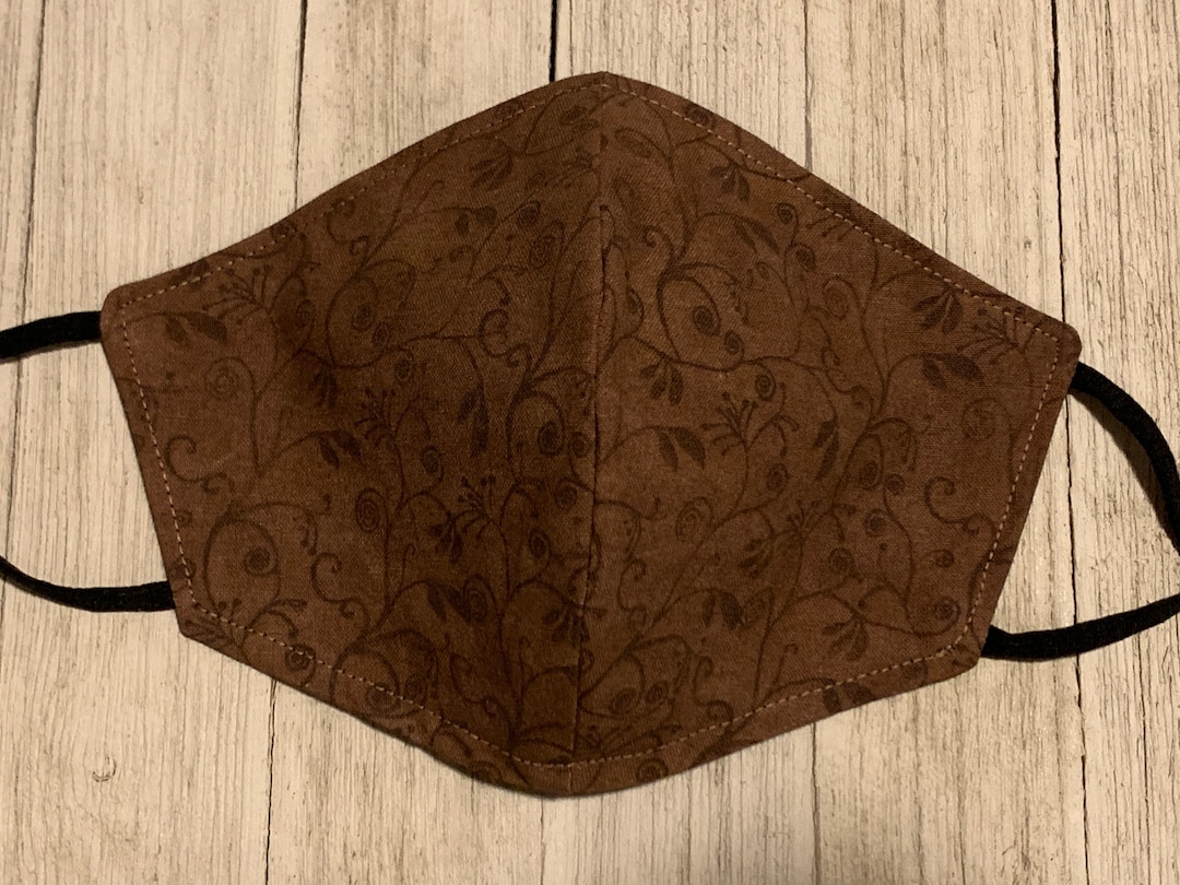 Brown Face Mask - Adult Sized - Fancy Mask - Sparkly Mask - Etsy