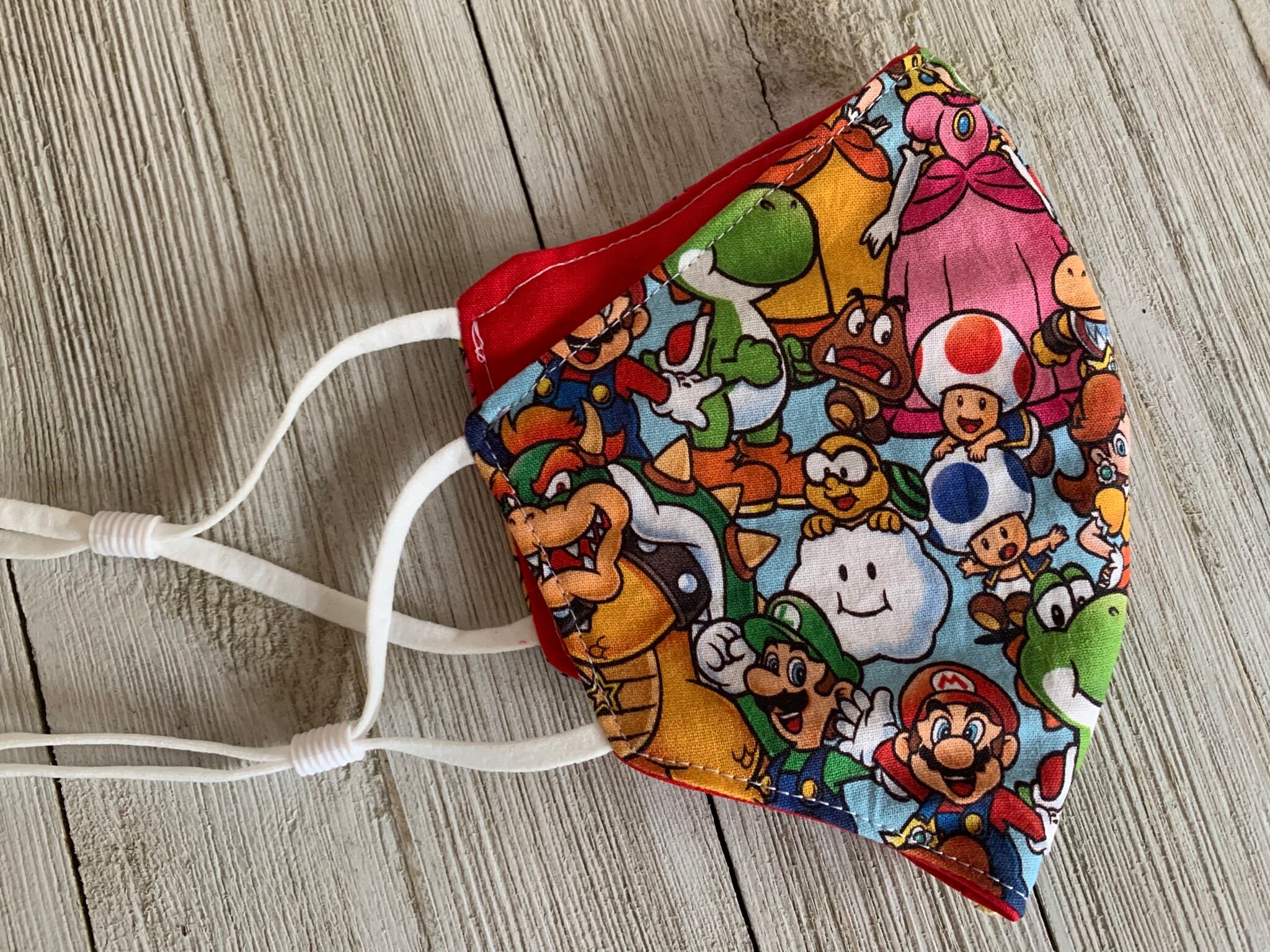 Super Mario Face Mask. Gaming Face Mask. Adult / Big Kid - Etsy