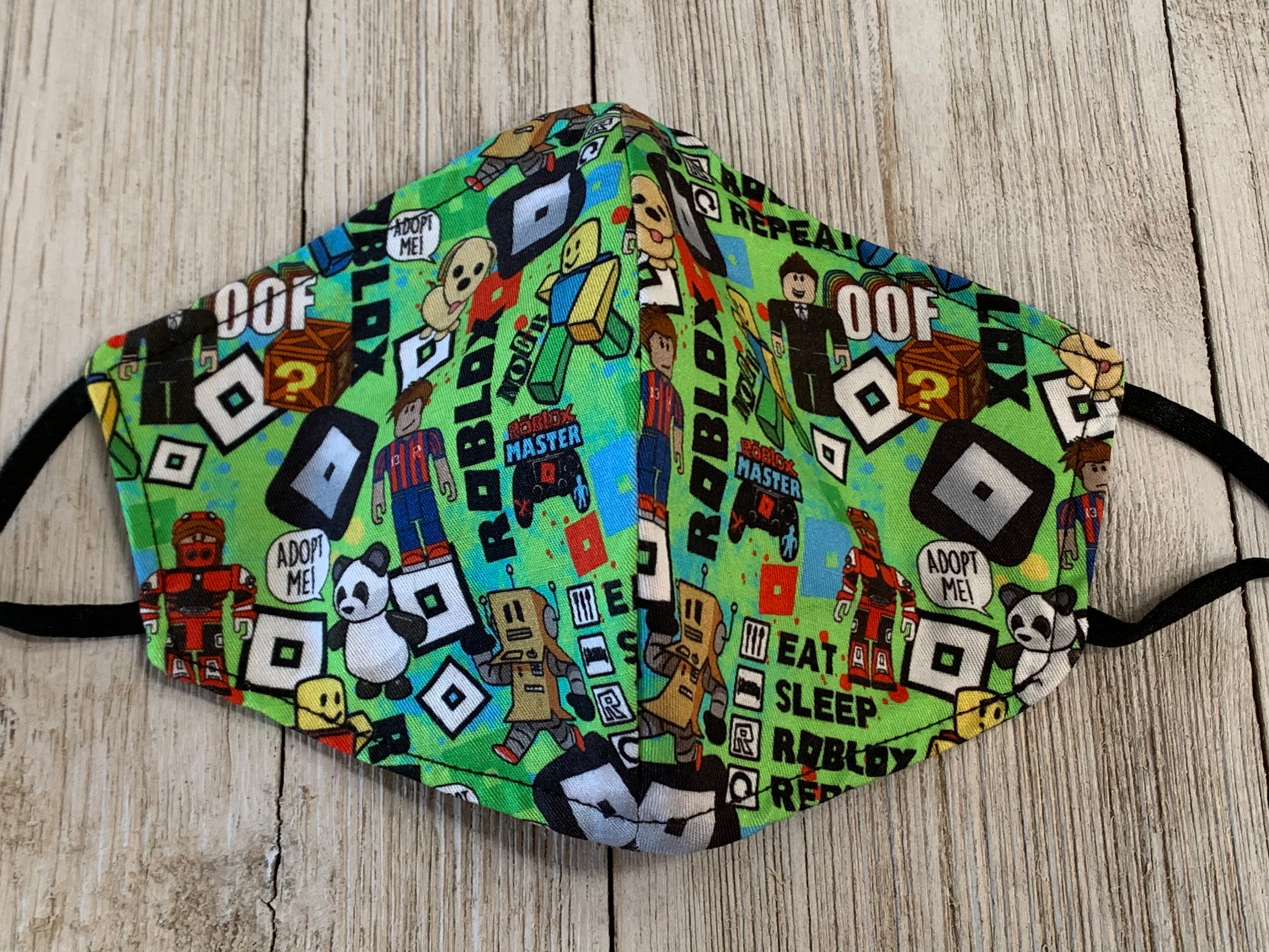 Roblox Face Mask. Gaming Face Mask. Little Kids Adjustable | Etsy