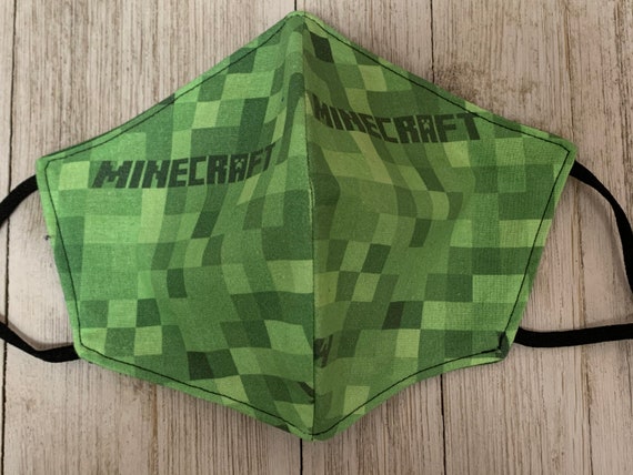 Minecraft Face Mask. Gaming Face Mask. Adult / Big Kid | Etsy