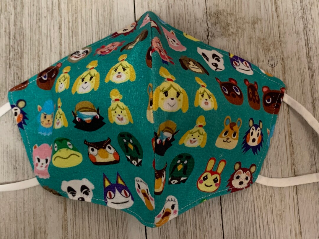 Animal Crossing Face Mask. Gaming Face Mask. Little Kid Sized ...