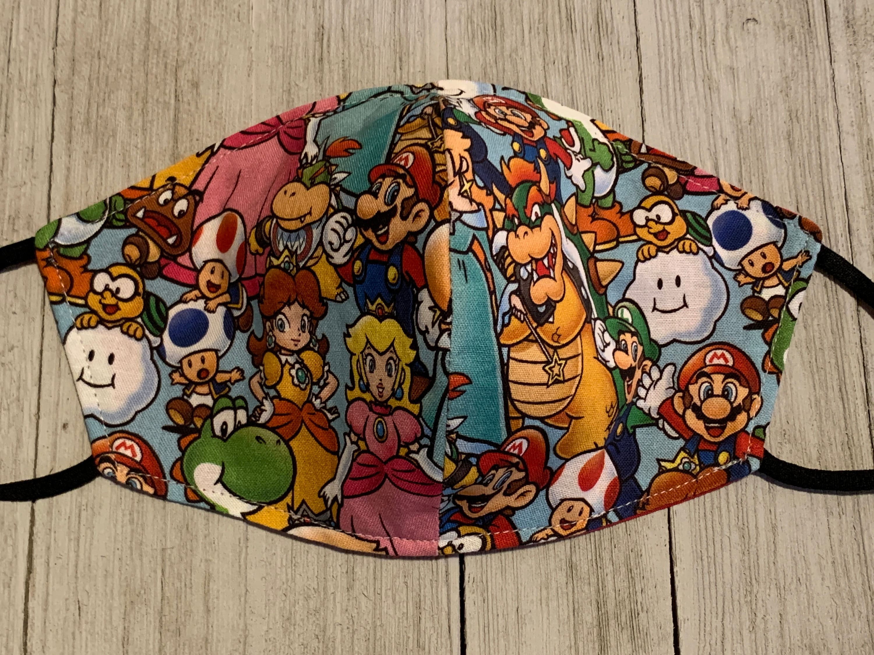 Super Mario Face Mask. Gaming Face Mask. Adult / Big Kid - Etsy