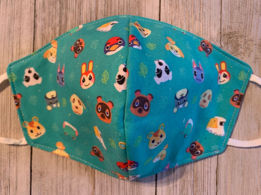 Animal Crossing Face Mask. Gaming Face Mask. Adult / Big Kid Adjustable ...