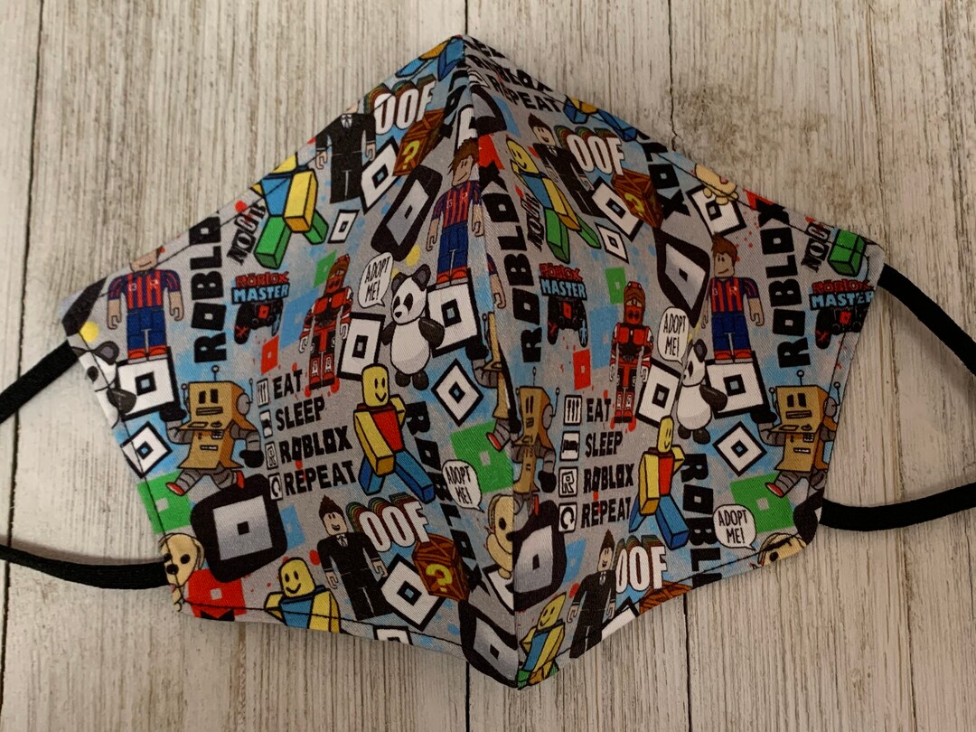 Roblox Face Mask. Gaming Face Mask. Little Kids Adjustable Reversible ...