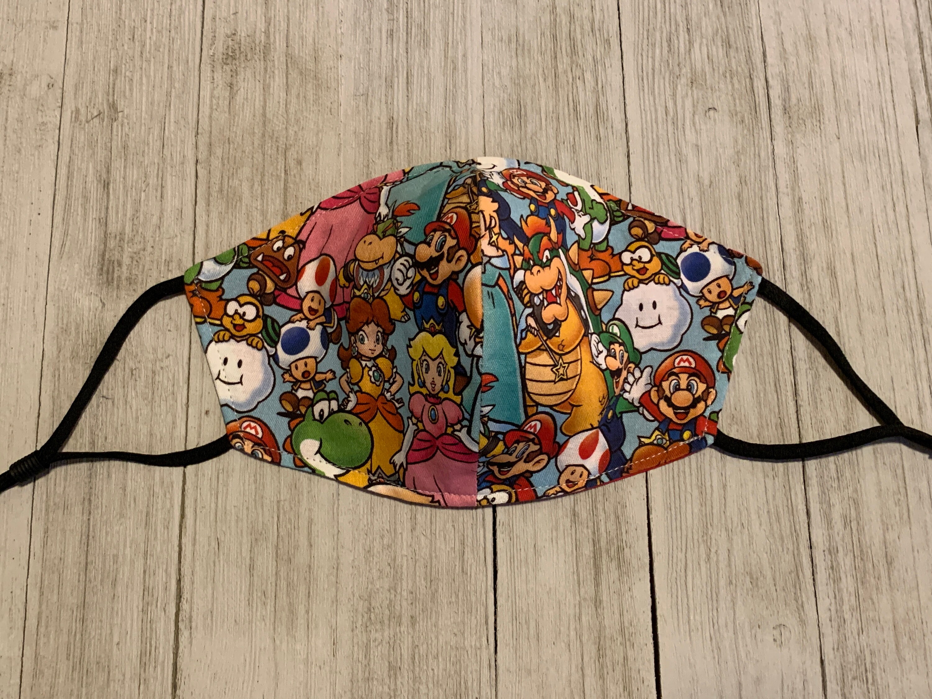 Super Mario Face Mask. Gaming Face Mask. Adult / Big Kid - Etsy