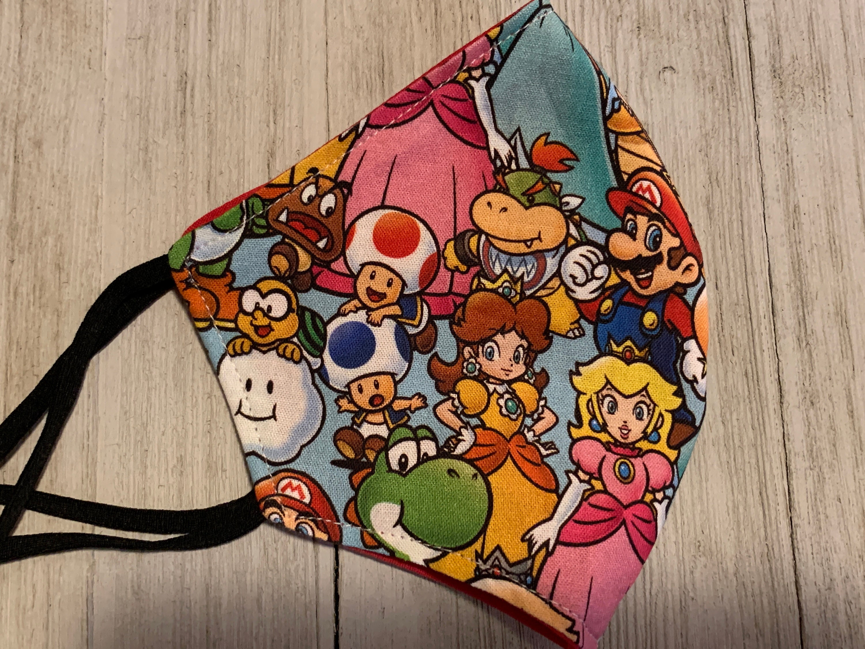 Super Mario Face Mask. Gaming Face Mask. Adult / Big Kid | Etsy