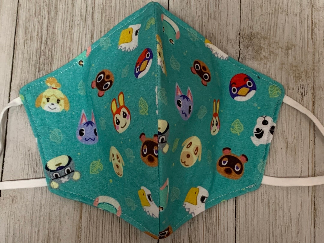 Animal Crossing Face Mask. Gaming Face Mask. Adult / Big Kid Adjustable ...