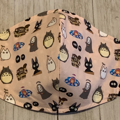 Japanese Anime Face Masks Studio Ghibli Inspired | Etsy