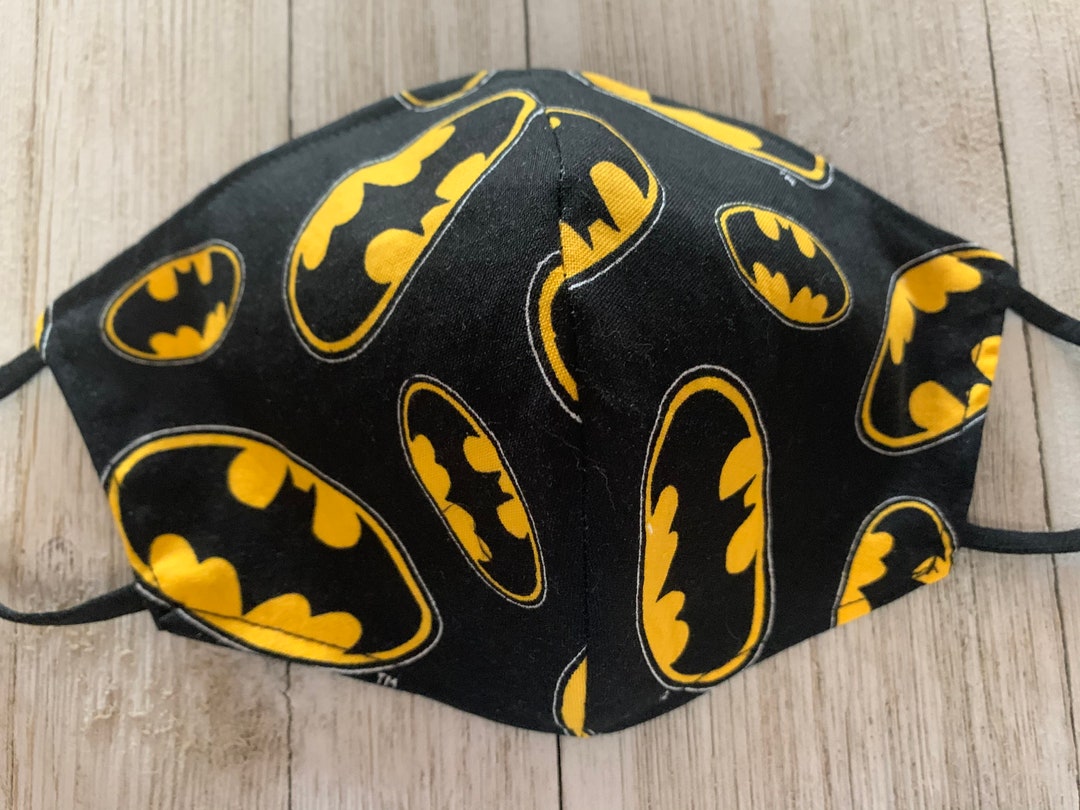 Batman Face Mask Little Kids DC Comics Marvel Justice League Adjustable ...