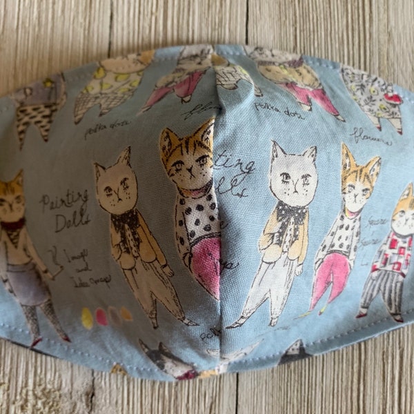 Cat Face Mask - Etsy