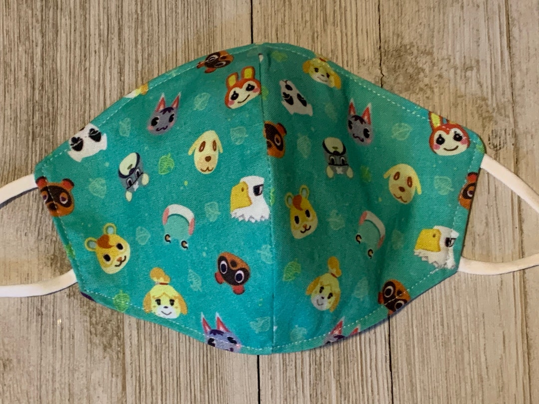 Animal Crossing Face Mask. Gaming Face Mask. Little Kid Sized ...