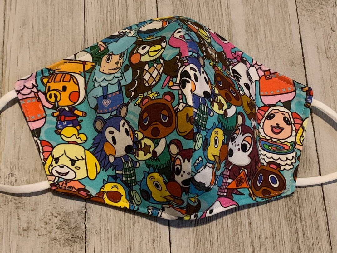 Animal Crossing Face Mask. Gaming Face Mask. Adult / Big Kid Adjustable ...