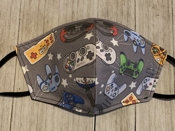 Gamer Face Mask. Game Controller Face Mask. Adult / Big Kid - Etsy