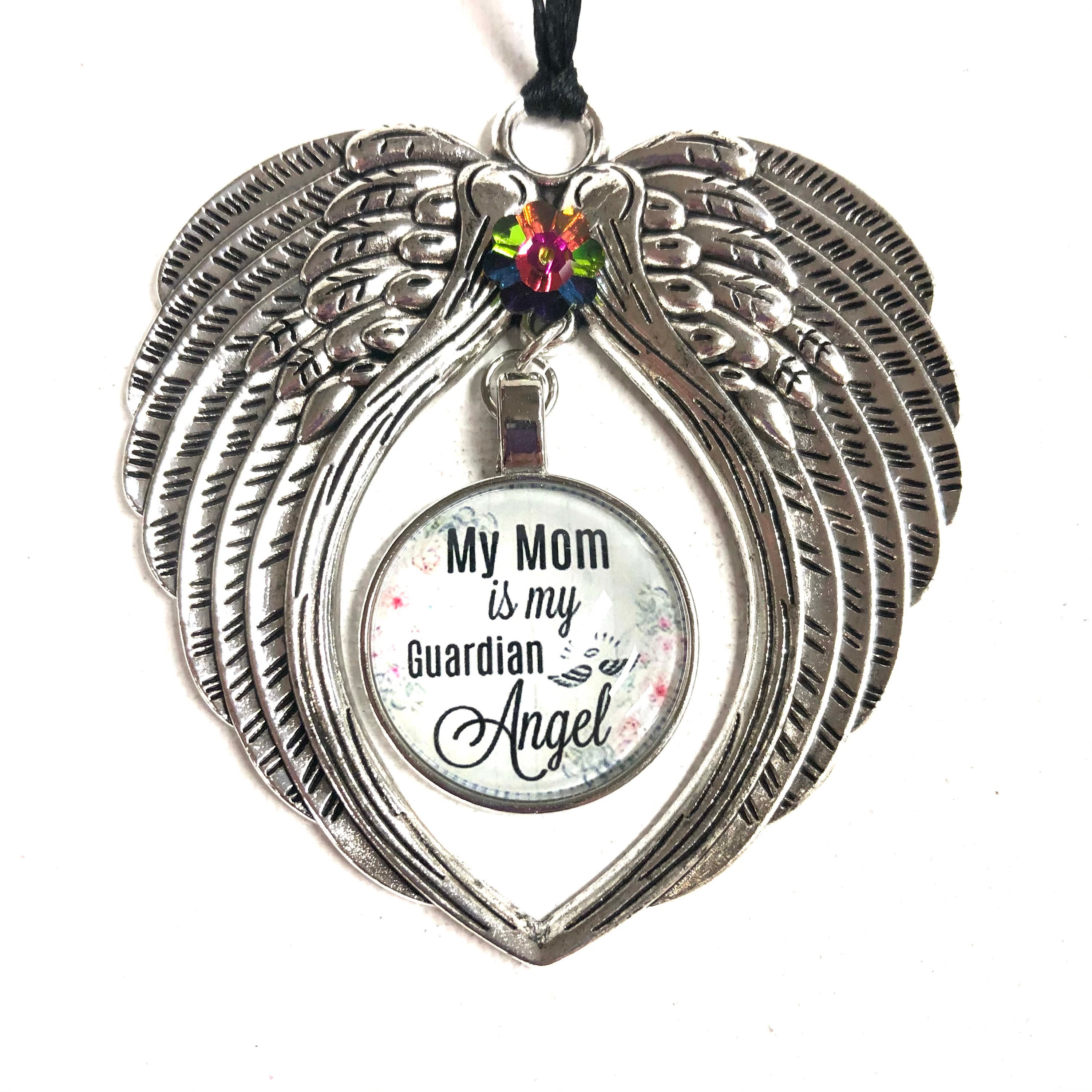 Mom Angel My Mom is my Guardian Angel Mother Ornaments | Etsy