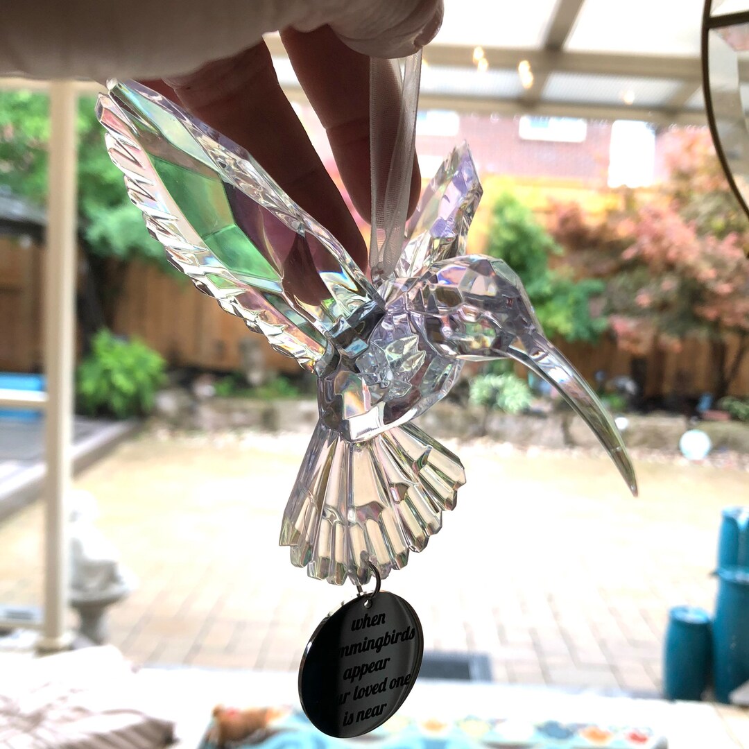 Now She Flies With Hummingbirds Memorial Ornament Memorial - Etsy