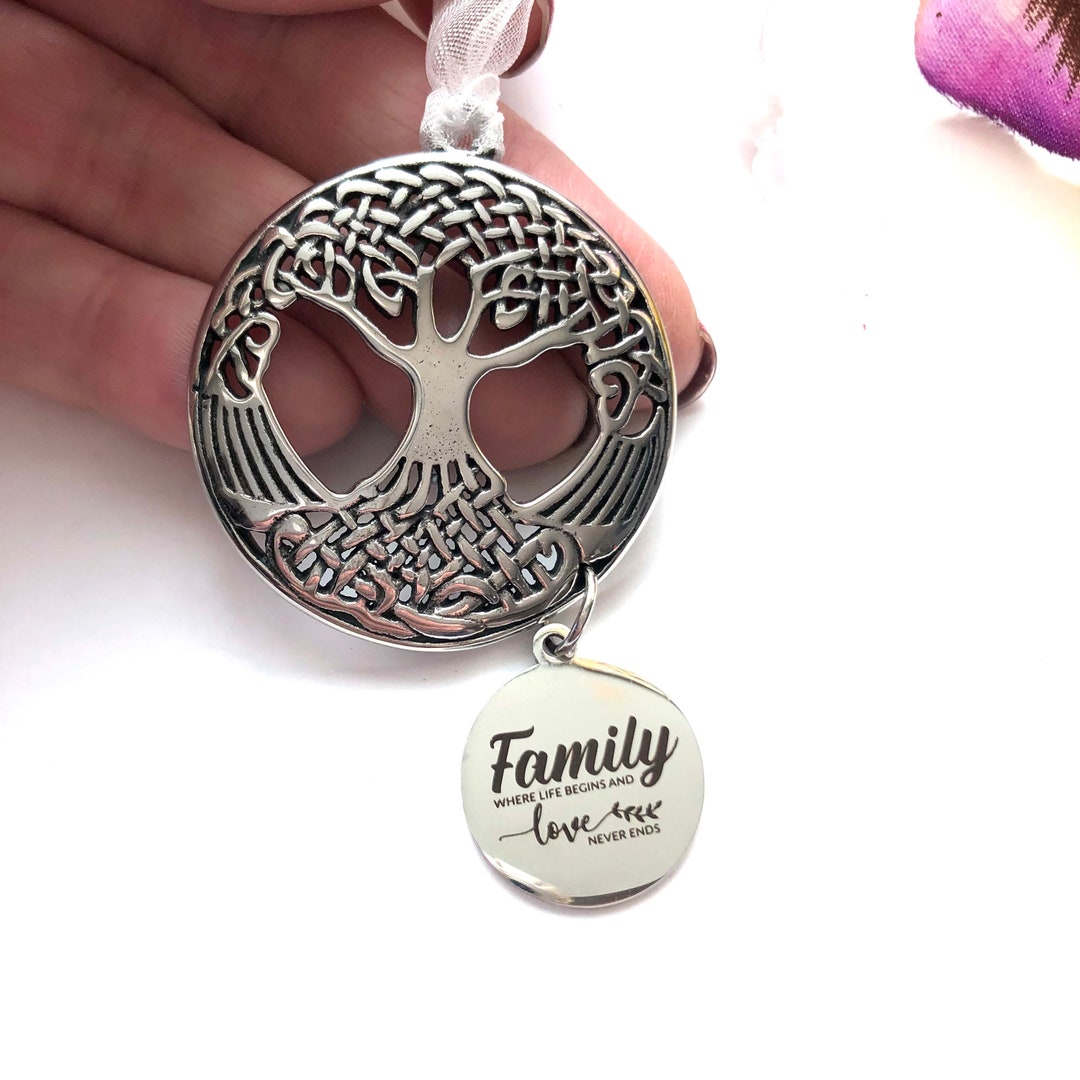 Family Where Life Begins and Love Never Ends Tree of Life Ornament ...