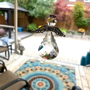 Crystal Angel, Rear View Mirror Angel, Suncatcher Angel, Sympathy Gift ...