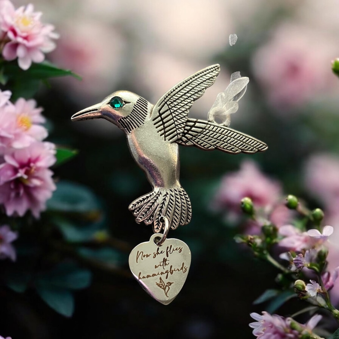 Hummingbird Memorial Ornament: Stainless Steel Loss of Loved One - Etsy ...