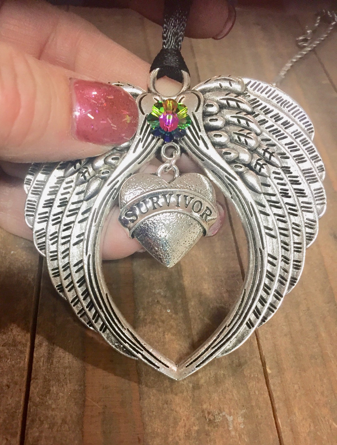 Survivor Angel Cancer Support Angel. Fight Cancer Ornament - Etsy