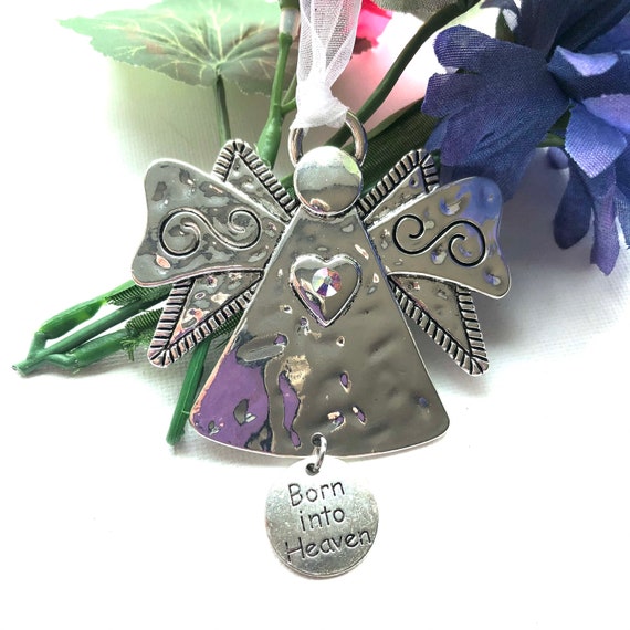 Born Into Heaven Loss of Newborn Angel Wings Angel | Etsy