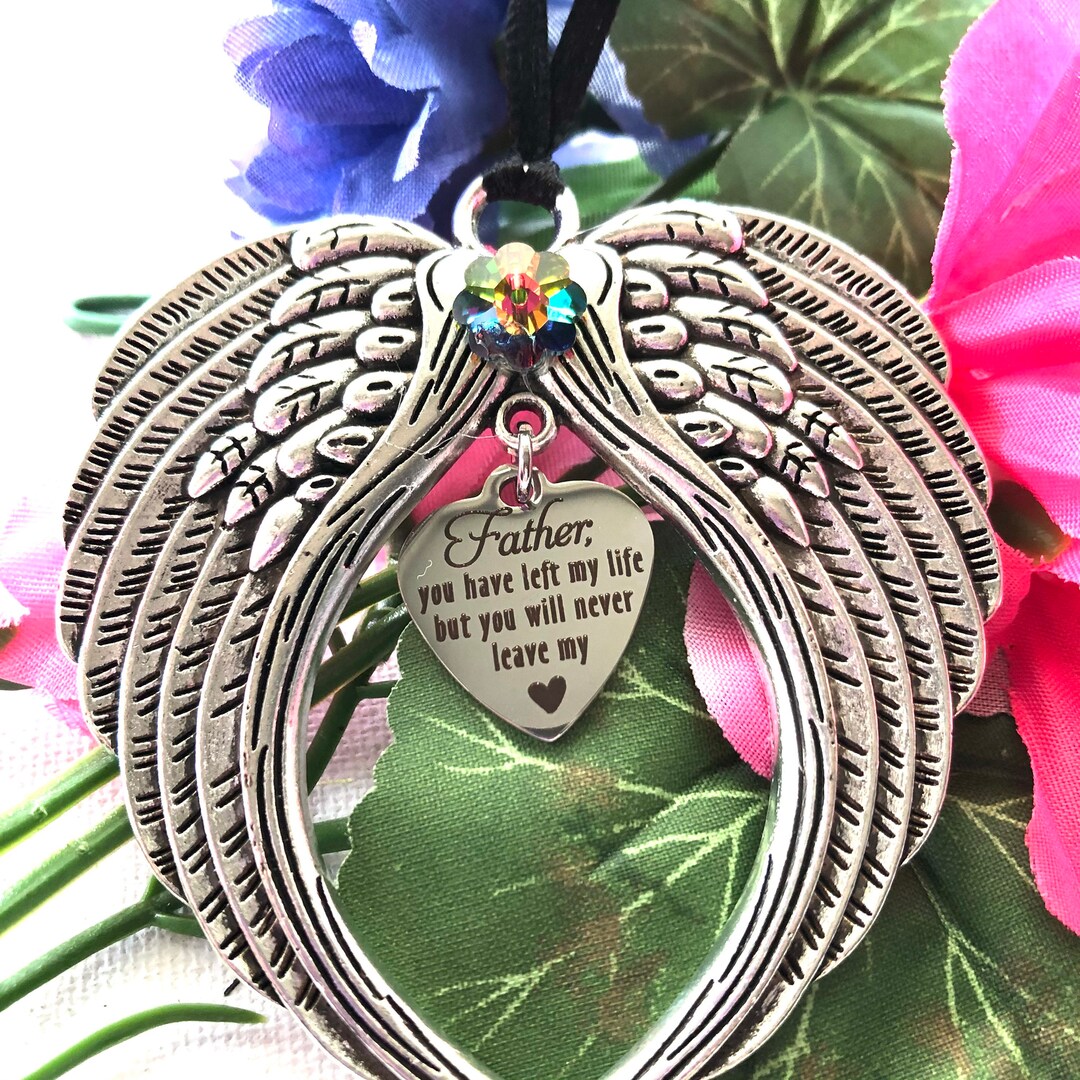Father Memorial Angel, Dad Memorial Ornaments, Father You Left My Life ...