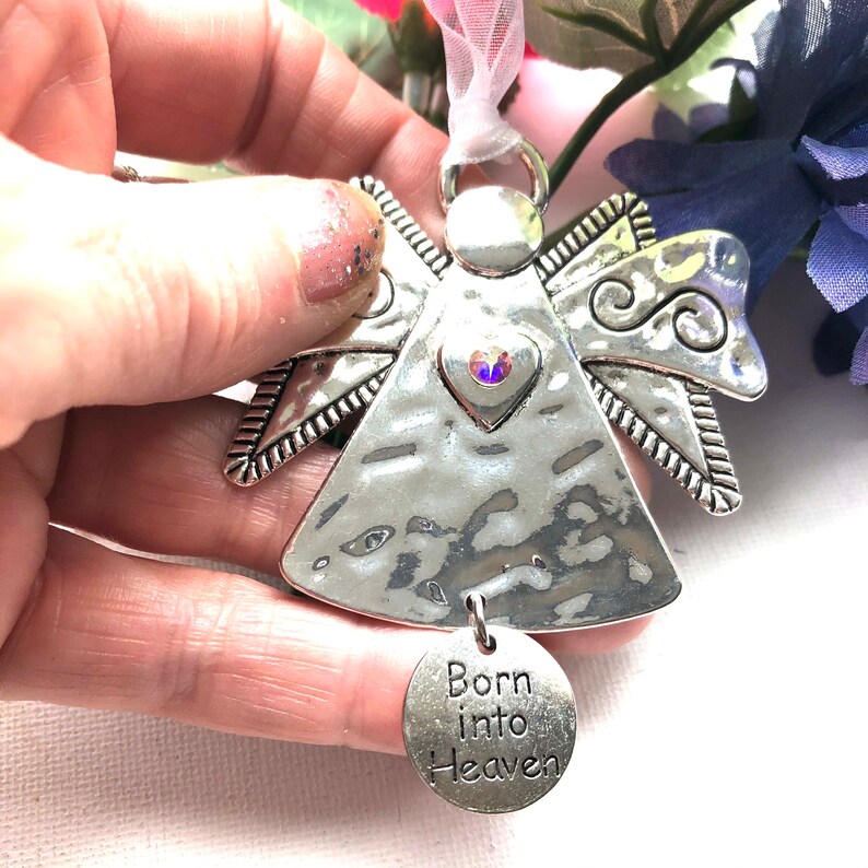 Born Into Heaven Loss of Newborn Angel Wings Angel | Etsy