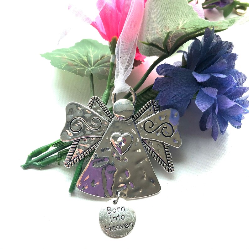 Born Into Heaven Loss of Newborn Angel Wings Angel - Etsy