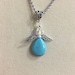 Turquoise Angel Necklace, Guardian Angel Necklace, Gift for Angel Lover ...